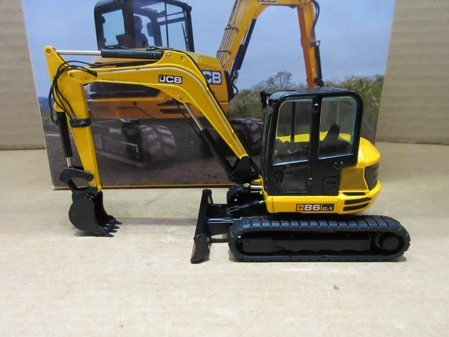 NZG JCB 86C-1 Mini Excavator Jcb Loader Excavator Model Rare Jcb 1:50 ...