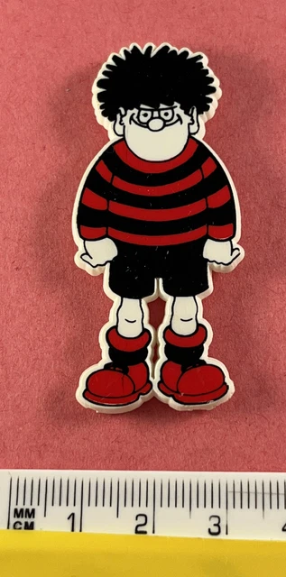 BEANO COMIC CHARACTER Dennis the Menace Plastic Pin Badge £4.99 ...
