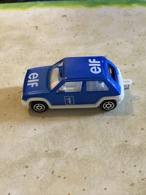 VOITURE MAJORETTE RENAULT 5 - R5 Supercinq GT Turbo Elf Échelle 1/51 ...