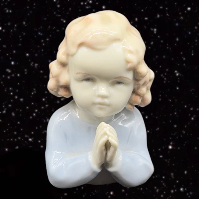 METZLER ORTLOFF MO German Porcelain Figurine Praying Girl Angel c1890 ...