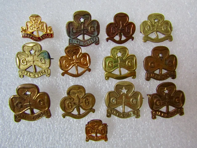 GIRL GUIDE TREFOIL BADGES - Bundles of Vintage Badges - Including Early ...