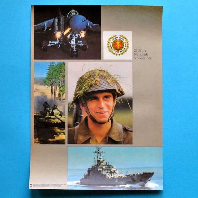 DDR PLAKAT POSTER 284 | 25 Jahre NVA Volksarmee 1981 | 40 x 29 cm ...