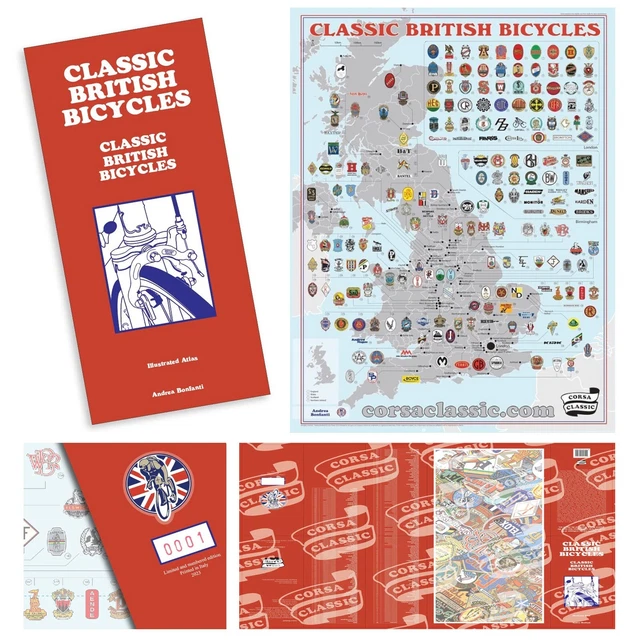 CLASSIC BRITISH FRAME Builder / Companies Bicycles Map of UK Steel ...