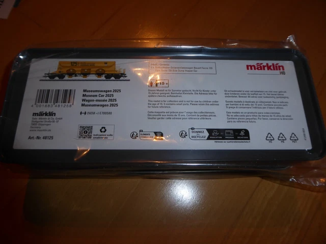 MÄRKLIN 48125 MUSEUMSWAGEN H0 2025 LEONHARD WEISS NEU! OVP! EUR 67,50 ...