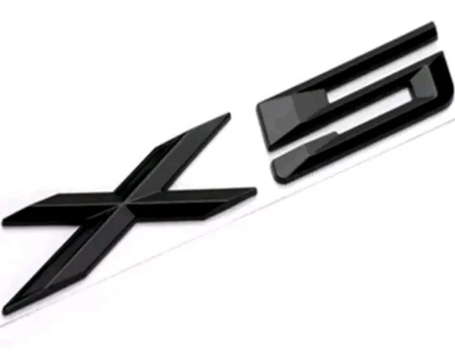 X5M EMBLEM ZEICHEN Schriftzug Logo heckklappe schwarz glanz passend für ...