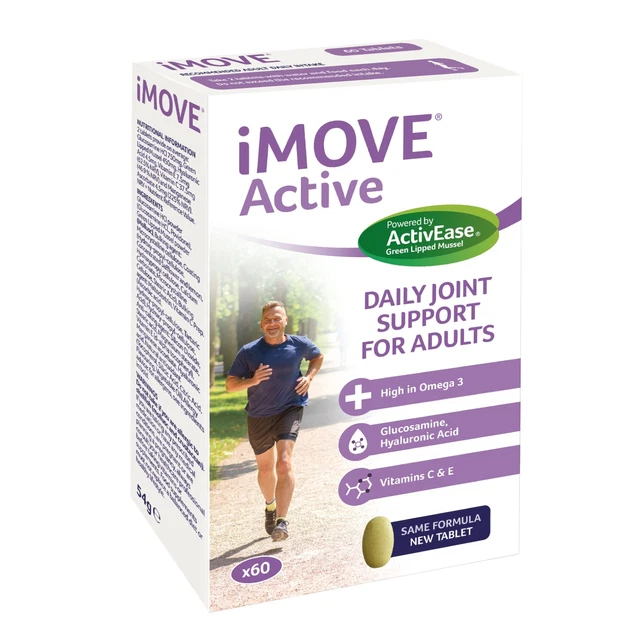 IMOVE ACTIVE JOINT Supplement Glucosamine Green Lipped Mussel 60 ...