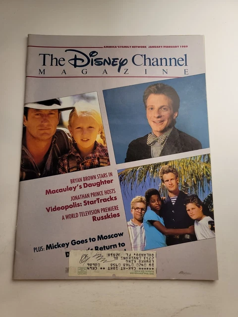 THE DISNEY CHANNEL Magazine January/February 1989 Macauley's Daughter ...
