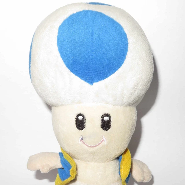 7& BLUE TOAD Super Mario Bros San Ei Official Licensed Plush Nintendo ...