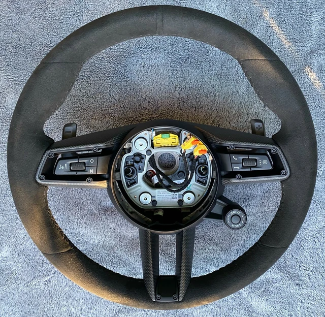 PORSCHE 992 TURBO GT3 GT2 STEERING WHEEL PDK PADDLE SHIFTS CARBON 911 ...