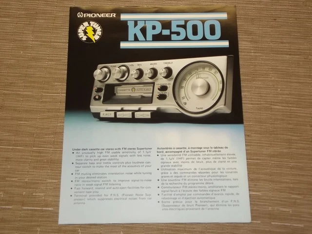 PIONEER KP-500 CAR Stereo Cassette tape Original Catalogue $19.99 ...