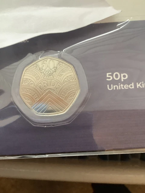 2022 ROYAL MINT 50 YEARS of PRIDE 50p COIN BRILLIANT UNCIRCULATED LGBTQ ...