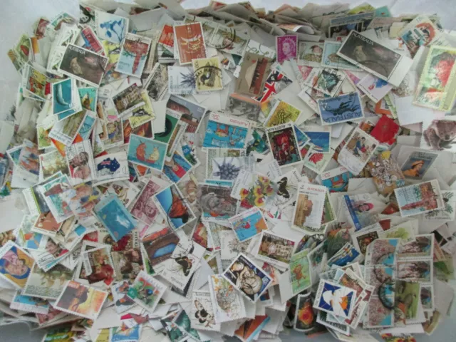 AUSTRALIAN DECIMAL BULK. 1,000 STAMPS by wgt.+ bonus pack.See Scans ...