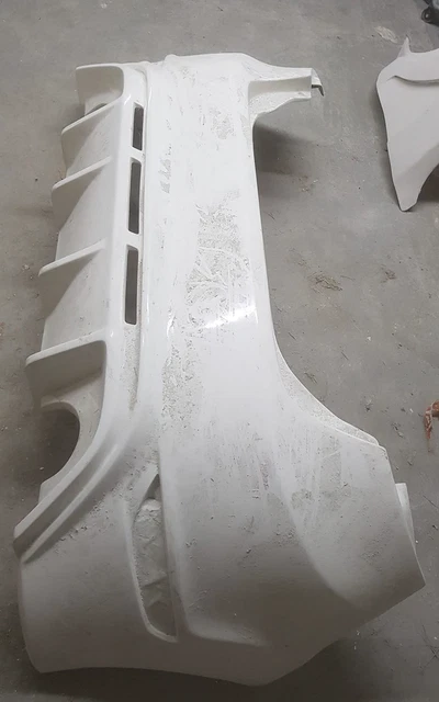 FORD FIESTA MK7 rear bumper RS style with rear diffuser modified ST ...