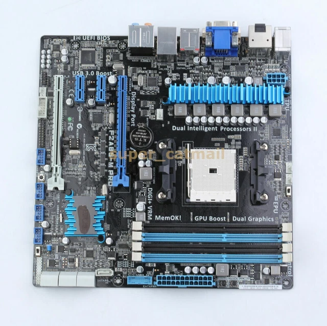 ASUS F2A85-M PRO Socket FM2 AMD A85X FCH Motherboard uATX DDR3 USB 3.1 £78.47 - PicClick UK