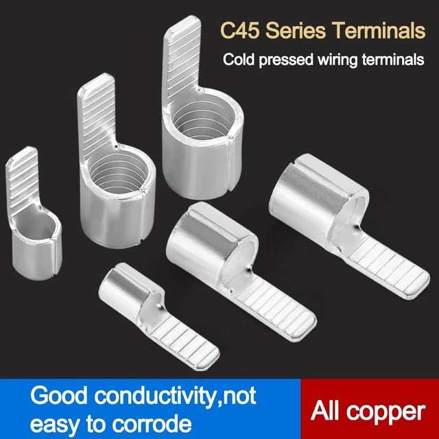 COPPER TIN PLATED C45 Contact Pin Pin-Shaped Cable Wire Lug Electrical ...