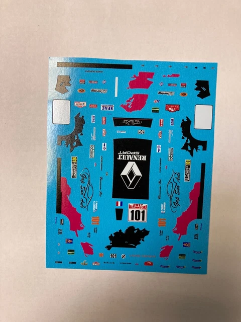 DECALS 1/43 RENAULT Clio Poizot Rallye Monte Carlo 2017 Wrc Rally ...