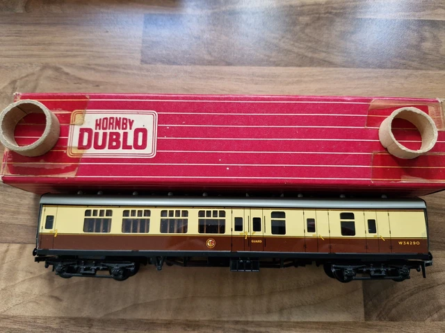 HORNBY DUBLO 405 Brake/2nd Corridor Coach W.R. Interior Fittings OO/HO ...