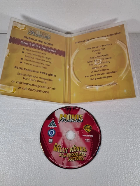 WILLY WONKA AND The Chocolate Factory DVD 1971 Film DeAgostini £3.69 ...