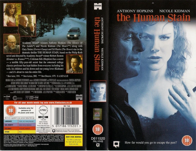 THE HUMAN STAIN [VHS] £6.50 - PicClick UK