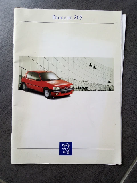 PEUGEOT 205 BROCHURE publicitaire ancienne voiture vintage car ad AUTOMOBILIA EUR 4,90 - PicClick FR