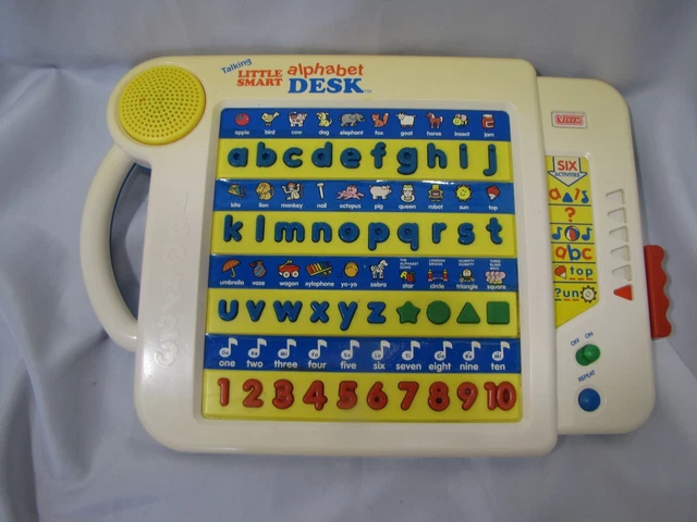 VINTAGE RETRO 1992 Vtech Little Smart Alphabet Desk With Phonics ...