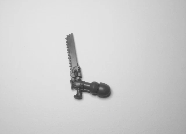 WARHAMMER 40K SPACE Marine Devastator Squad Chain Sword with Bionic Arm ...