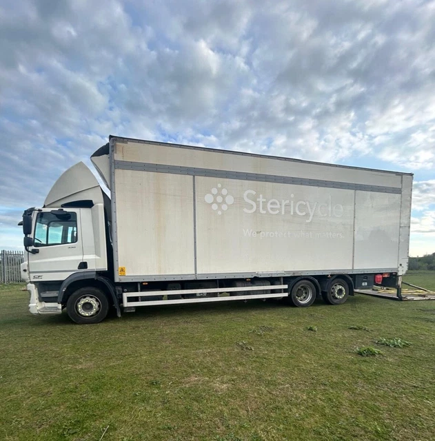 DAF CF 330 6 wheeler rear lift box box hydraulic ramp and floor 2017 £ ...