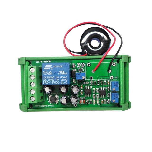 CURRENT SENSOR MODULE AC detection module 50a switching output with base £18.83 - PicClick UK