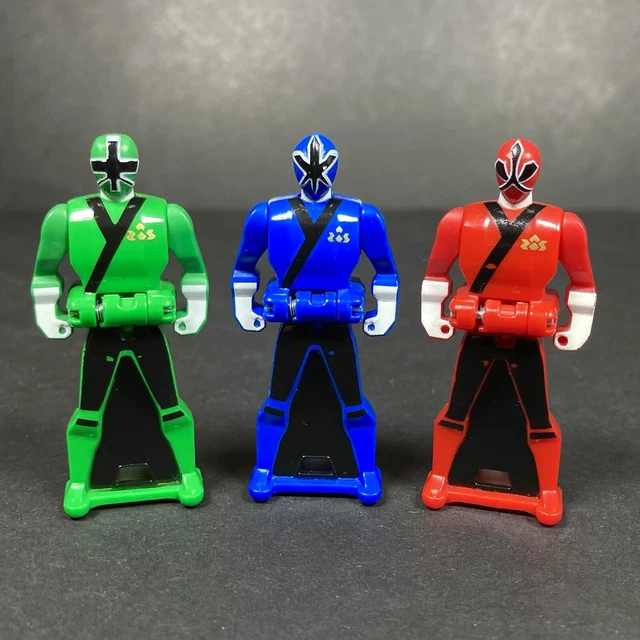 POWER RANGERS SUPER Megaforce Samurai Legendary Blue Red Green Ranger ...