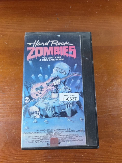 HARD ROCK ZOMBIES VHS Tape Movie 1985 Vestron Video Cannon Films RARE ...