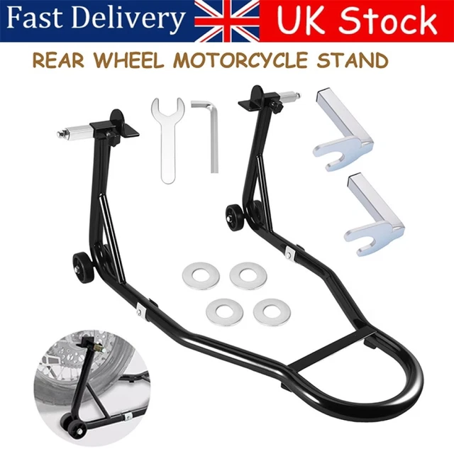 NEW MOTORCYCLE EXTRA Heavy Duty Rear Paddock Stand -Ideal For Most DIY ...