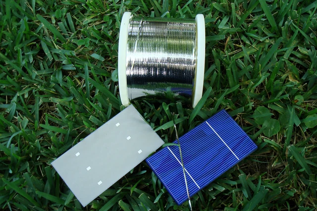 BEST SOLAR CELL 2mm Soldered TAB Tabbing WIRE for DIY Panel. 10' - 500 ...