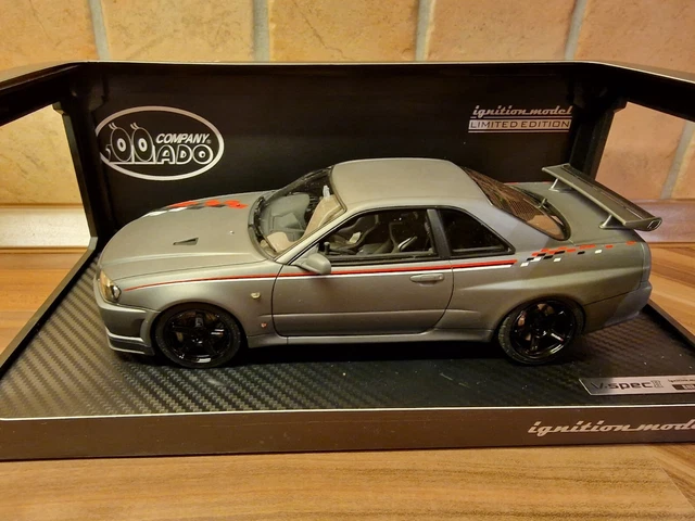 NISSAN SKYLINE GTR R34 V Spec II NISMO Modellauto Ignition IG 0236 1/18 Autoart EUR 260,00 ...
