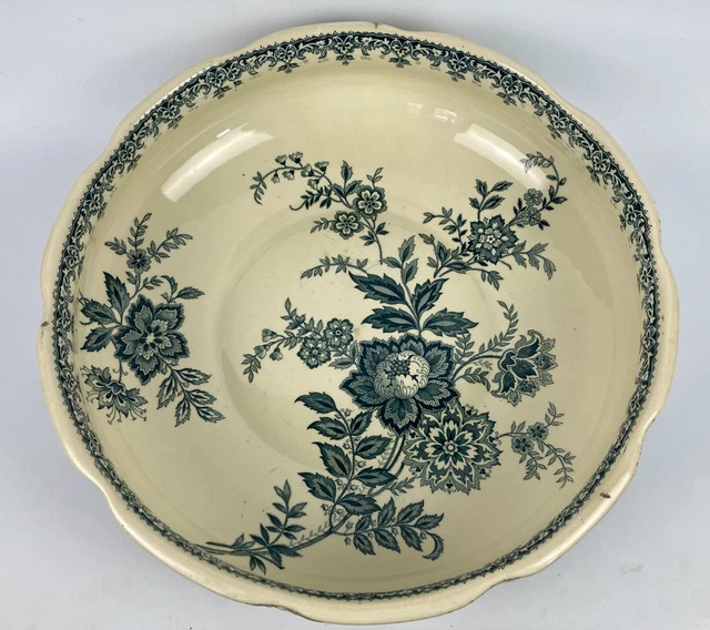 ANCIEN BASSIN NIGELLA Bleu Moulins Des Loups Faience Terre De Fer EUR ...