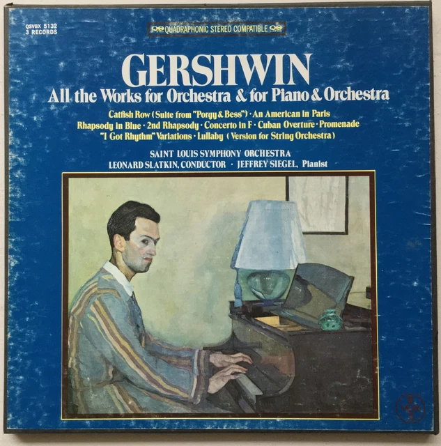 LEONARD SLATKIN / GERSHWIN All the Works for Piano & Orchestra 3LP BOX ...