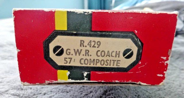 HORNBY 6024 DARK brown/cream First Class coach OO Gauge GWR - Boxed £10 ...