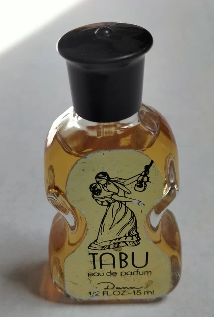 MINIATURE DE PARFUM ancienne " TABU de Dana " pleine 15 ml edp étiquette dorée EUR 9,50 ...