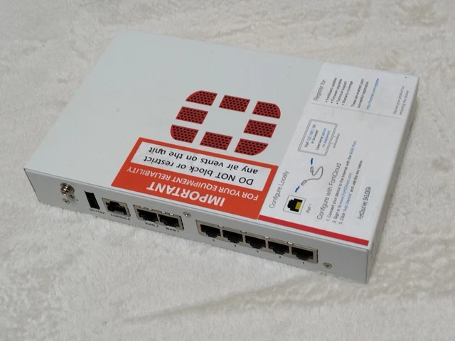 FORTINET FORTIGATE-50E FG-50E Network Security Firewall Initialized ...