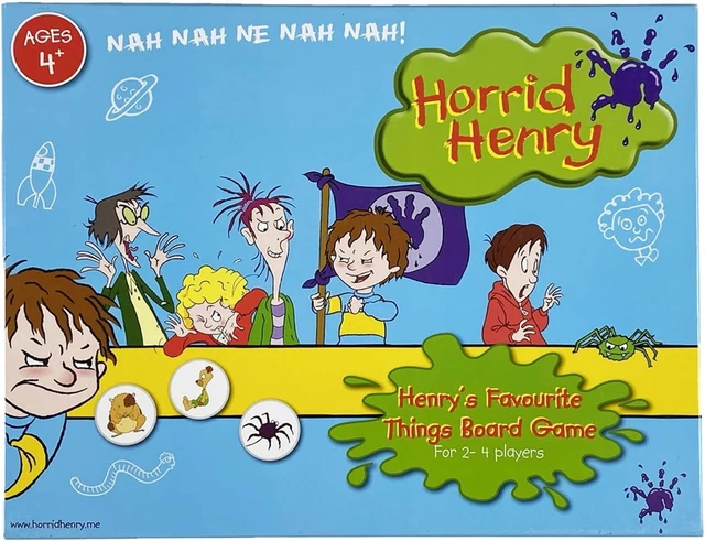 HORRID HENRY FAVOURITE Things Board Game Kids Educational Learning Game ...