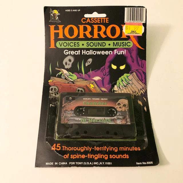VINTAGE HALLOWEEN CHAMBER of Horrors Horror Cassette Audio Cassette ...