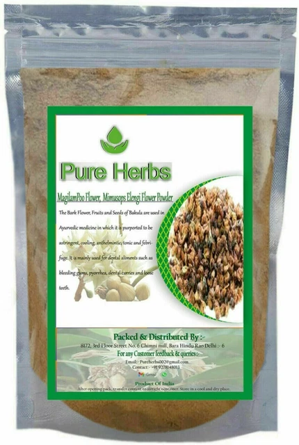 PURE HERBS MAGILAMPOO & Mimusops Elengi Fleur Poudre Pour Médicale Fins ...