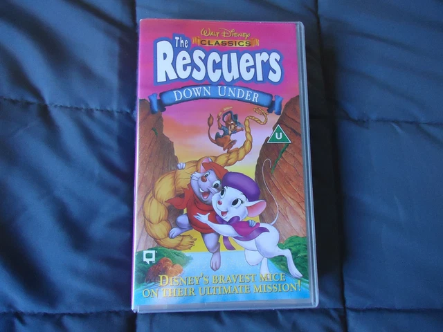 VHS VIDEO TAPE ~ Walt Disney Classics ~ The Rescuers Down Under ~ Rare ...