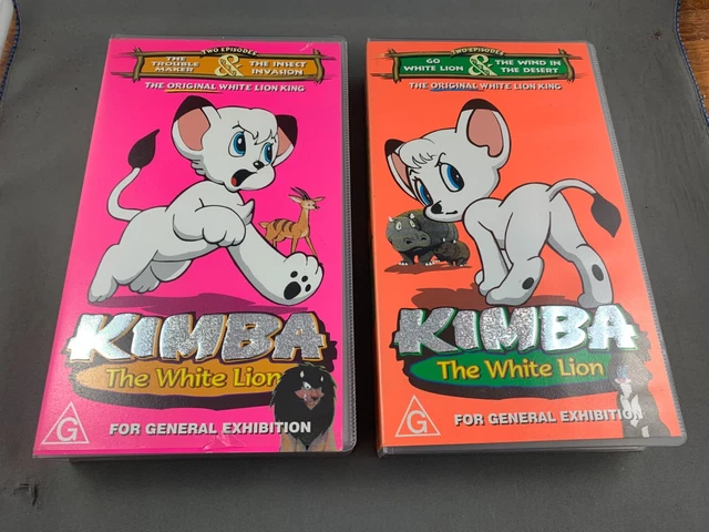 KIMBA THE WHITE Lion x 2 1993 VHS (L) $30.00 - PicClick AU