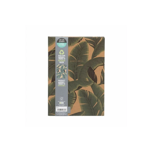 WHSMITH 2022-2023 ACADEMIC A5 Week to View Monstrea Recylclable Mid ...