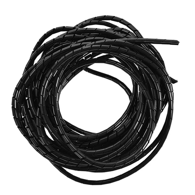 10M SPIRAL CABLE Wrap Tidy Hide Binding Wire Management PC TV HOME ...