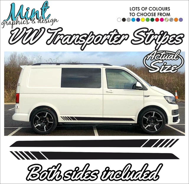 VW TRANSPORTER CAMPER Side Stripes Decals Stickers Van Graphics FREE P ...