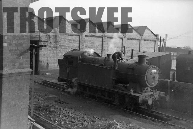 LARGER NEGATIVE BR British Railways Steam Loco 6698 Class 5600 c1962 £3 ...