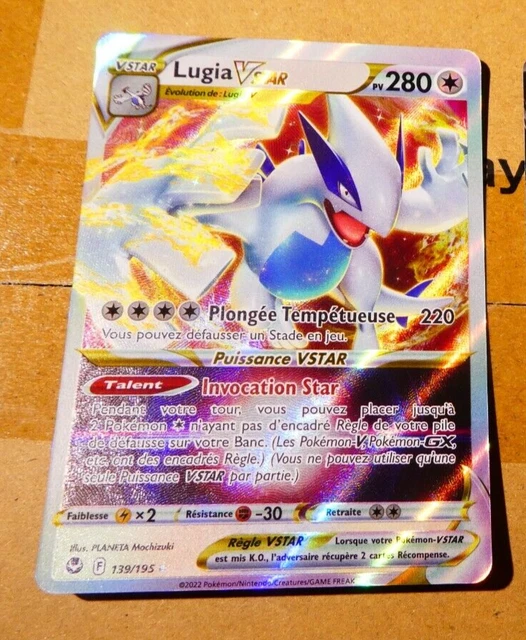 POKEMON FRANÇAIS CARD Rare Holo Carte Lugia Vstar 139/195 EB12 FR 2022 ...