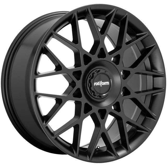 ROTIFORM R165 BLQ-C 19x8.5 5x108/5x4.5" +45mm Matte Black Wheel Rim 19 ...