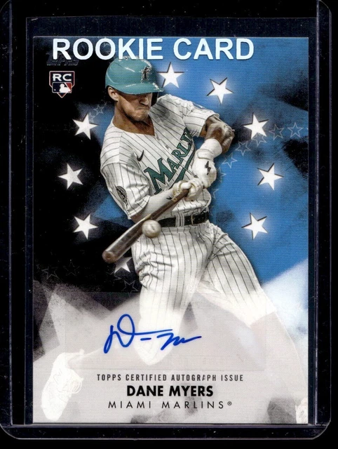AUTOGRAPHES 2024 TOPPS Baseball Stars (série deux) Dane Myers RC Auto ...